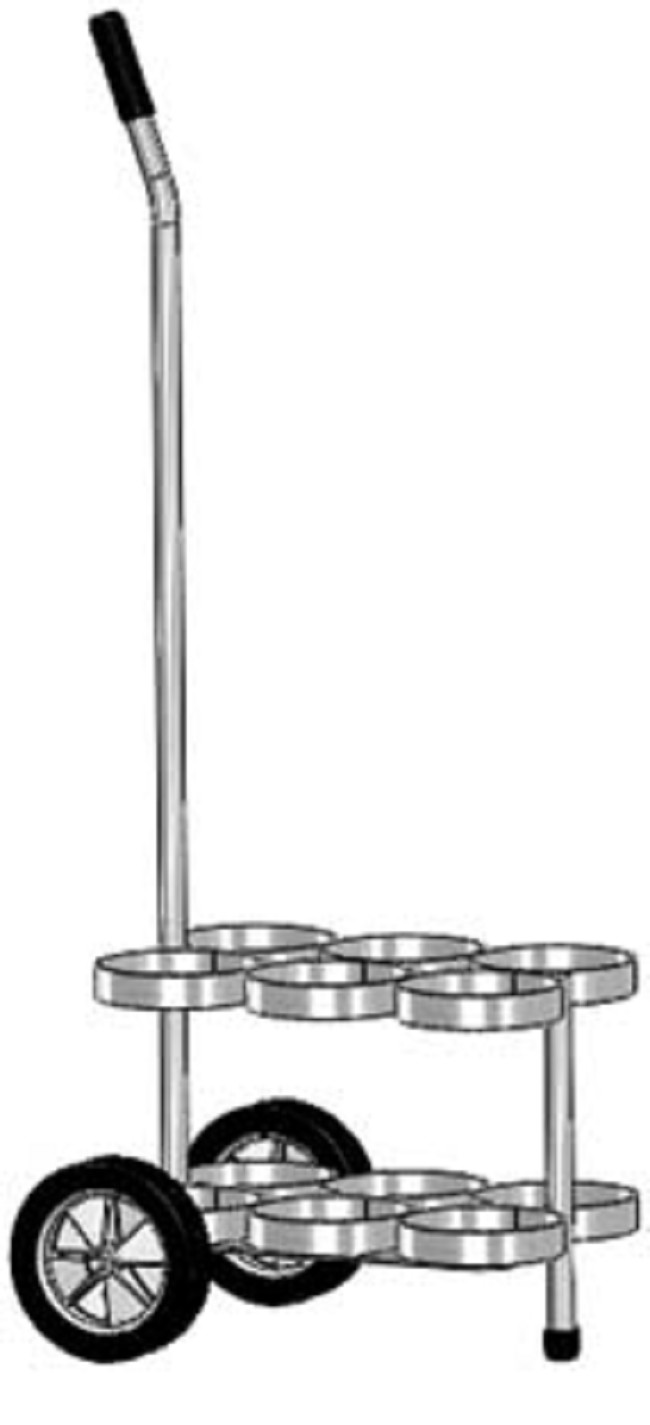 DE-6 Oxygen Cylinder Cart - FREE Shipping