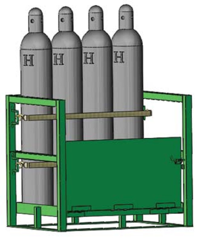 HT Oxygen Cylinder Transport Rack - FREE Shipping