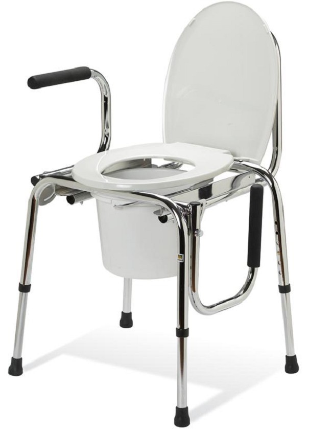 Guardian Non-Padded Drop-Arm Commode by Medline