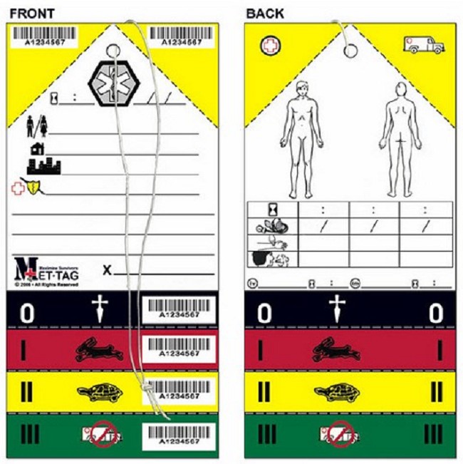 Evacu-Aid First Responder Triage Tags - FREE Shipping