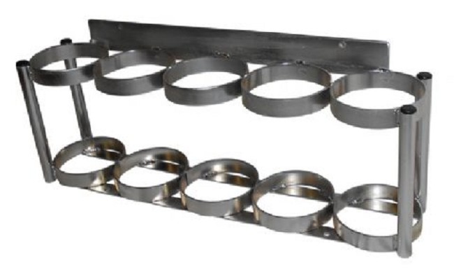 Inline Oxygen Cylinder Wall Mount Racks - FREE Shipping