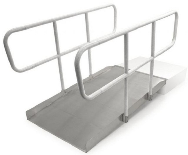 OnTrac Aluminum Wheelchair Ramp with Hand Rails
