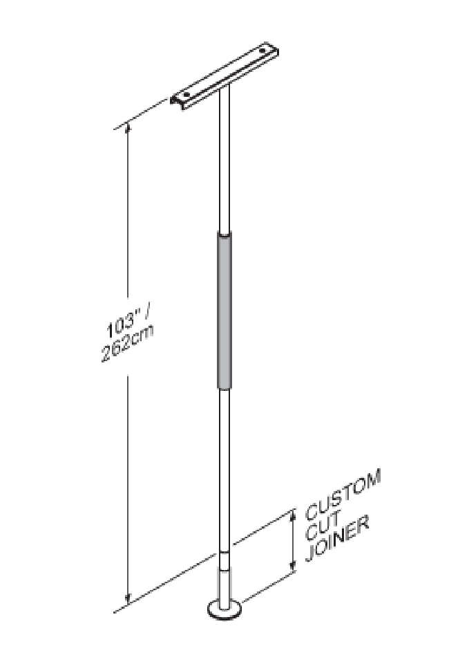 HealthCraft SuperPole for Angled Ceilings