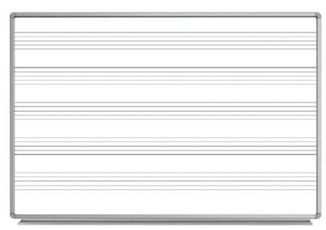Magnetic Music Whiteboards with Music Staff Lines