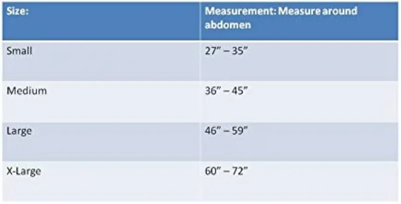Stoma / Ostomy Hernia Belt Abdominal Binder with Stoma Opening