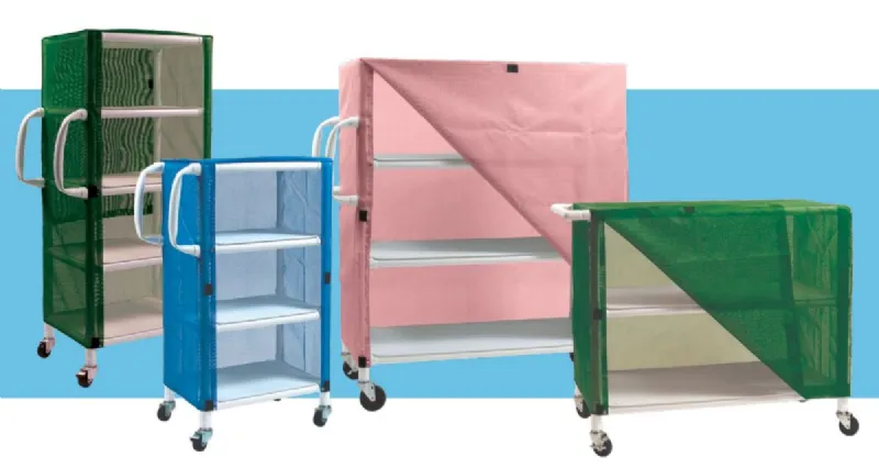 PVC Linen Cart with Cover ON SALE - FREE Shipping
