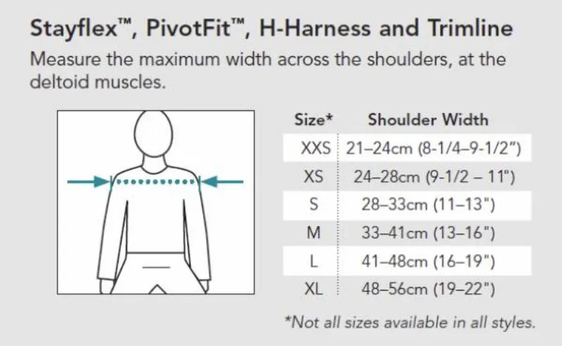 Bodypoint PivotFit H-Style Shoulder Harness For Wheelchair Posture