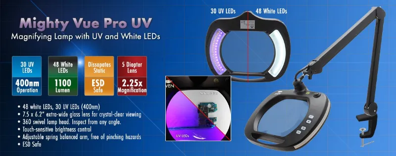 Aven Mighty Vue Pro Magnifying Lamps - FREE Shipping