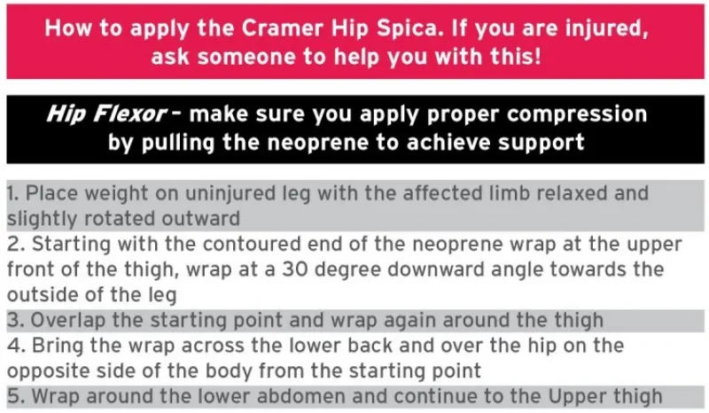 Hip Compression Brace for Groin Strains - FREE Shipping