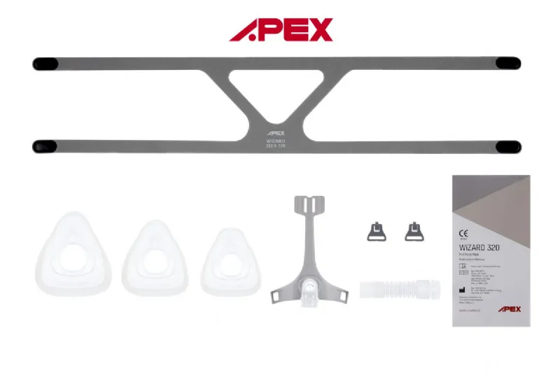 WiZARD 320 Full Face CPAP Machine Nasal Mask by Apex Medical