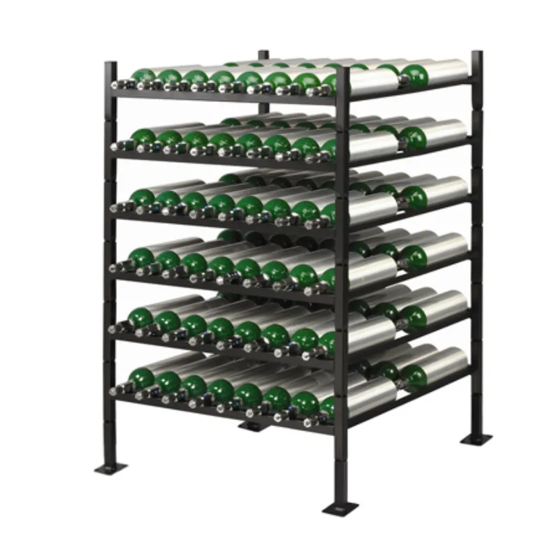 Layered Stacking Oxygen Cylinder Racks by Responsive Respiratory