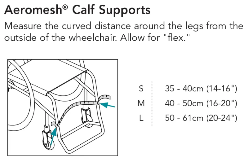 Bodypoint Aeromesh Padded Calf Panels