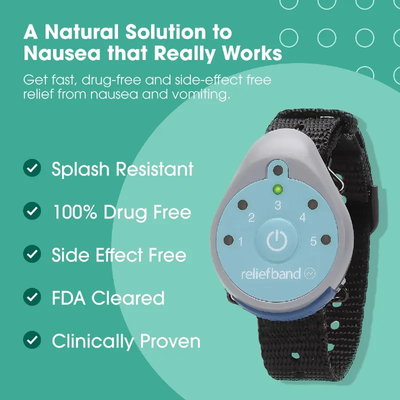 Reliefband Classic - Anti-Nausea Wristband for Fast Acting Relief