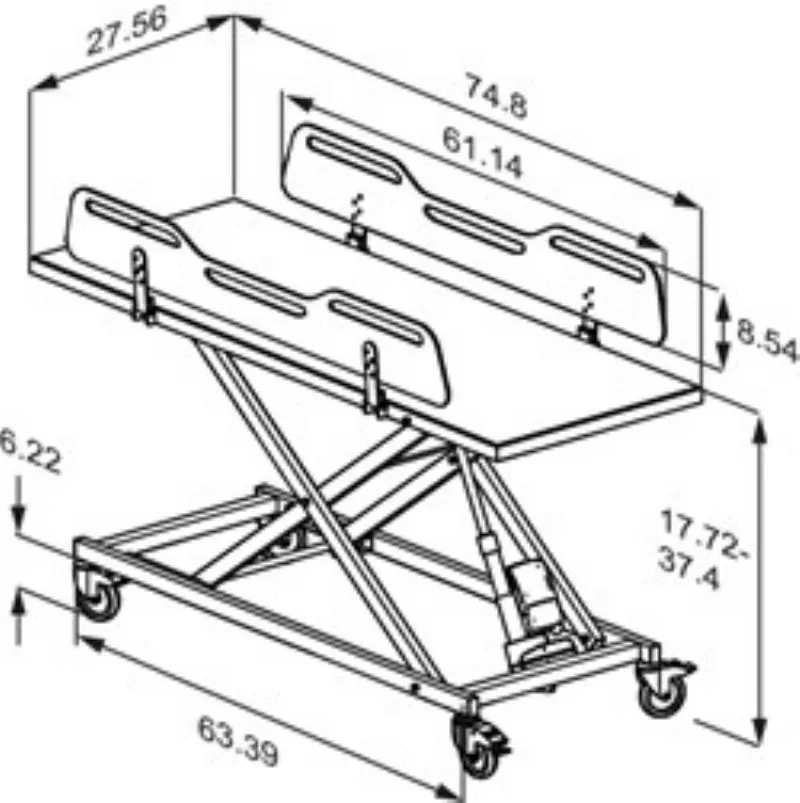 Portable Adult Changing Table with Electric Height Adjustment, MCT 3 by ...