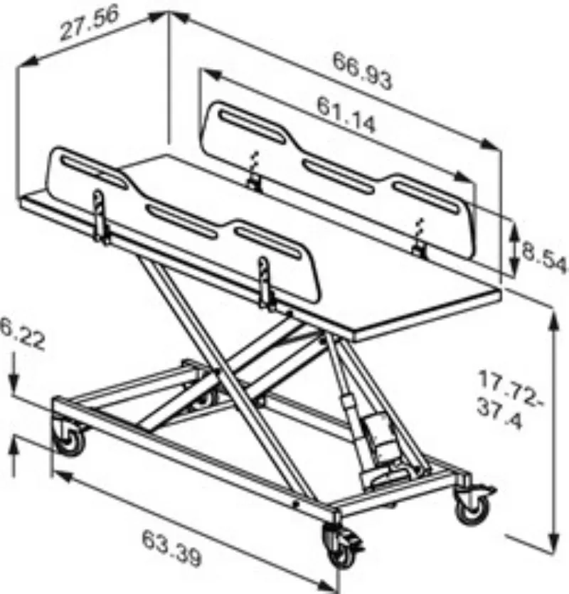 Portable Adult Changing Table with Electric Height Adjustment, MCT 3 by ...