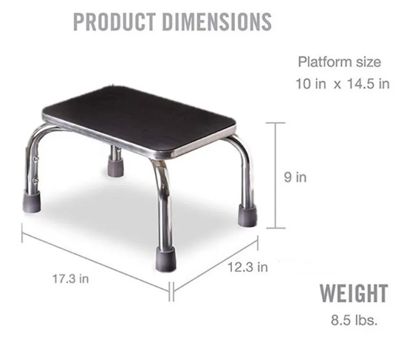 Assembled Step Stool With Non Slip Platform