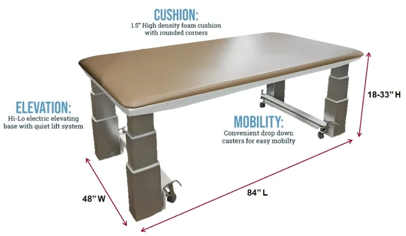 Bariatric Therapy Mat Table | PT2000 by Pivotal Health Solutions