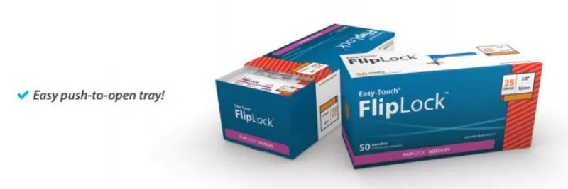 EasyTouch FlipLock Safety Needles Bulk Quantities