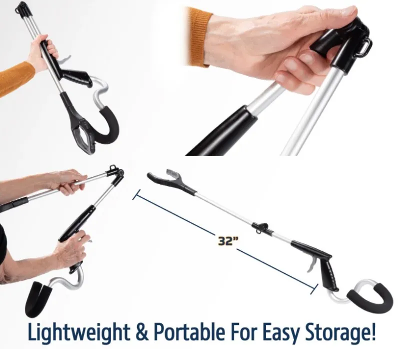 StrongArm Reacher Grabber With 32-Inch Range and Precision Claw Mechanism