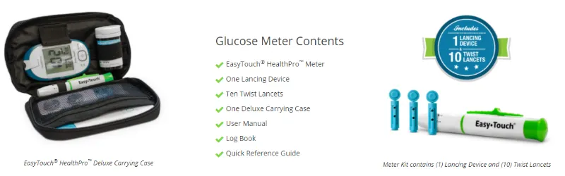 EasyTouch HealthPro Glucose Monitoring System (Bulk Quantities at 42 Units)