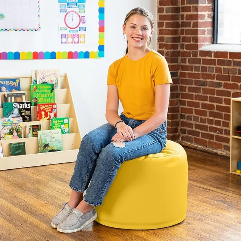 Bean Bag Seat Made With Modular Pouf and Premium Vinyl - Jaxx Spring