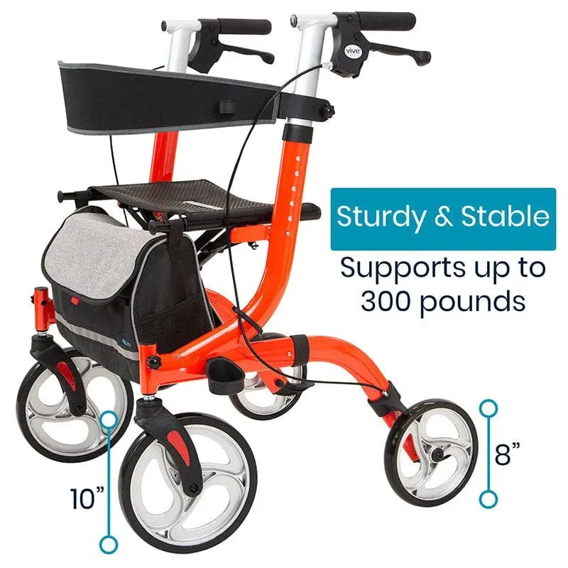Model S Rollator with Adjustable Handles from Vive Health