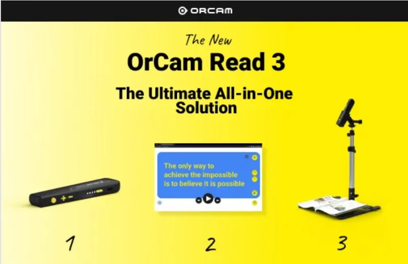 OrCam Read 3 Assistive Reading Device with Smart Magnifier - Supports ...