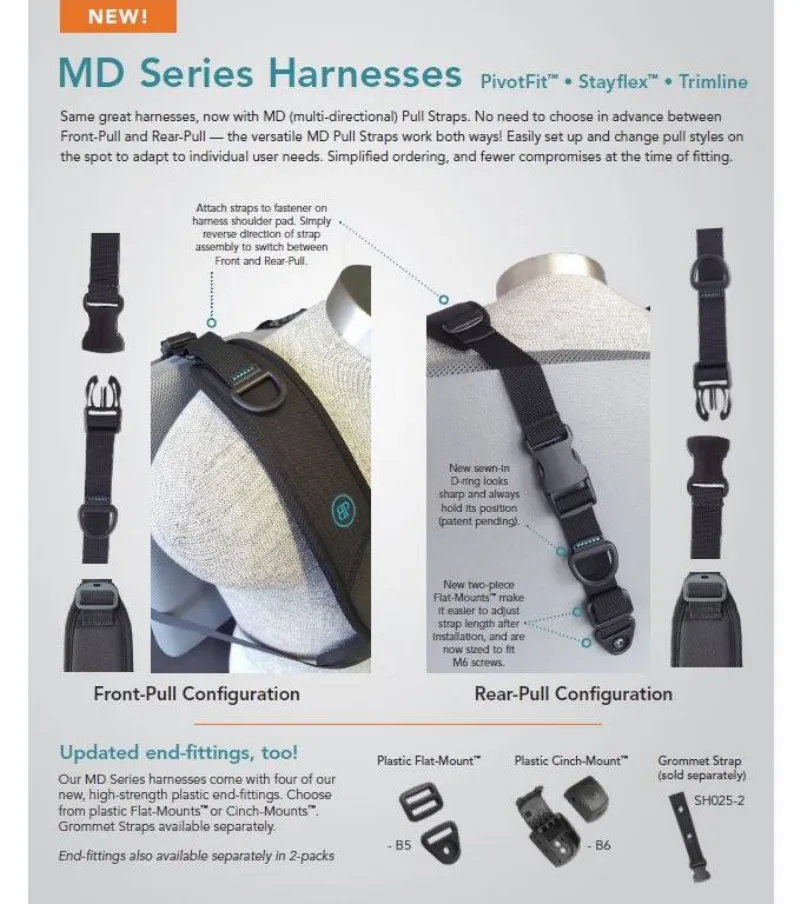 Bodypoint Trimline-Style Wheelchair Shoulder Harness