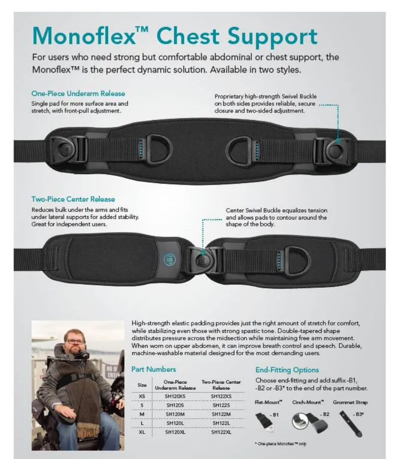 Bodypoint Dynamic Monoflex Chest Support