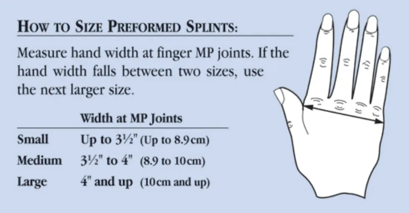 Rolyan Pre-formed Resting Pan Mitt Splint