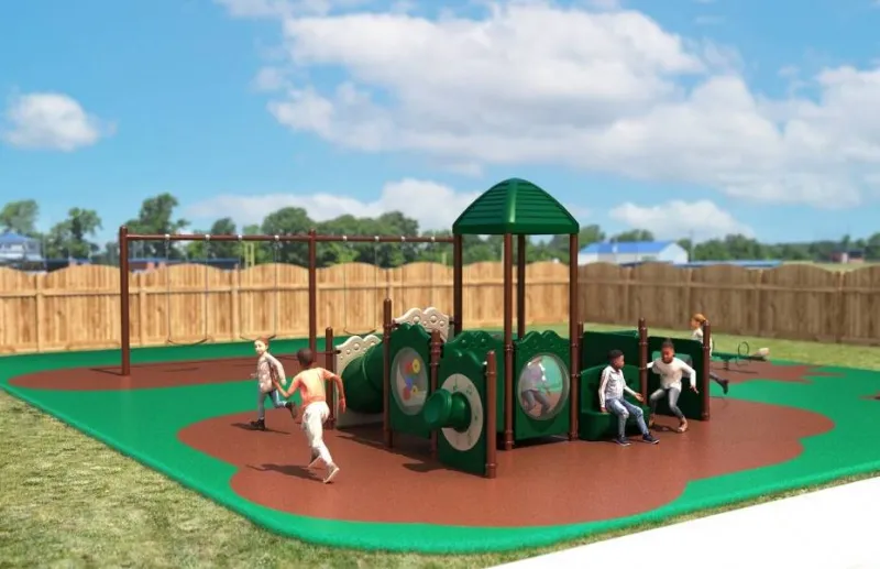 Pediatric Knoxville Fortress Commercial Outdoor Play Equipment Set ...