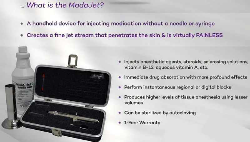 Podiatry MadaJet - Needle Free Injector by Mada Medical