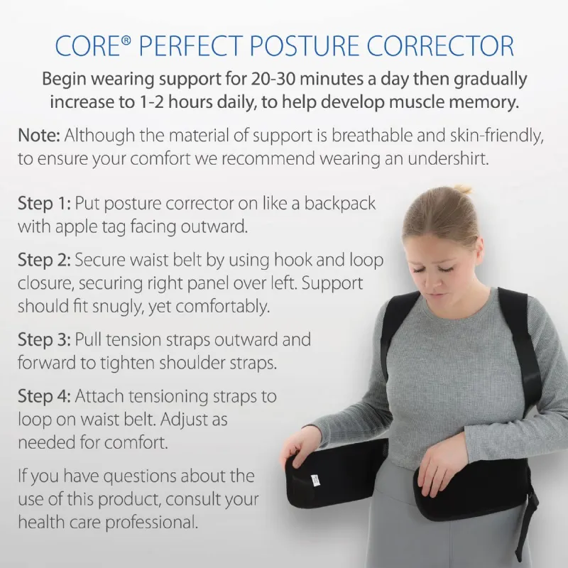 Perfect Posture Corrector With Adjustable Waistband and Breathable Mesh ...