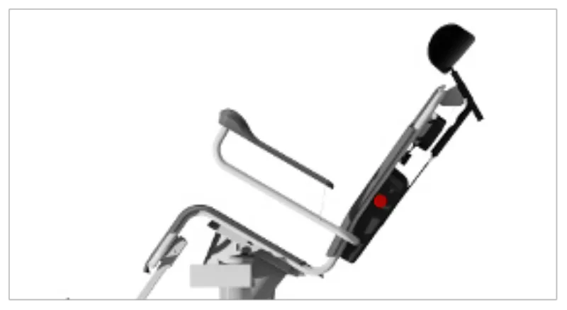 TR1000 Battery Operated Height and Tilt Adjustable Shower Chair