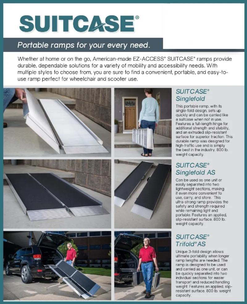 SUITCASE TRIFOLD Ramp by EZ-ACCESS - FREE Shipping