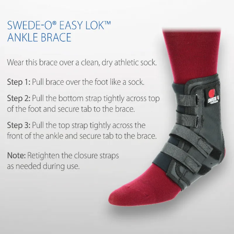 Swede-O Easy Lok Ankle Brace FOR SALE