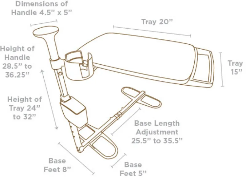 Signature Life Independence Tray Table - FREE Shipping
