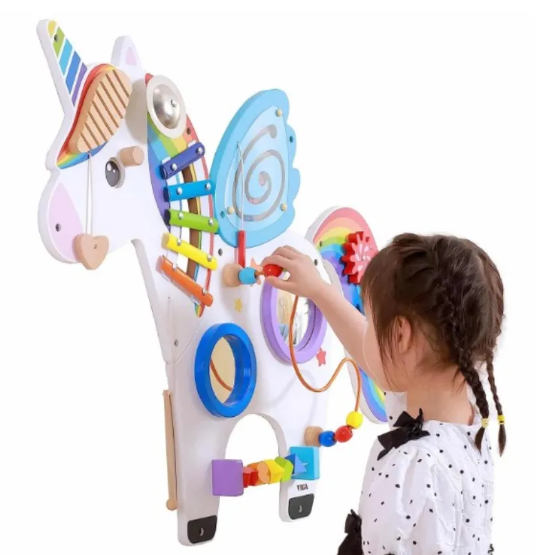 Unicorn Sensory Activity Wall Panel Toy for Kids by Enabling Devices