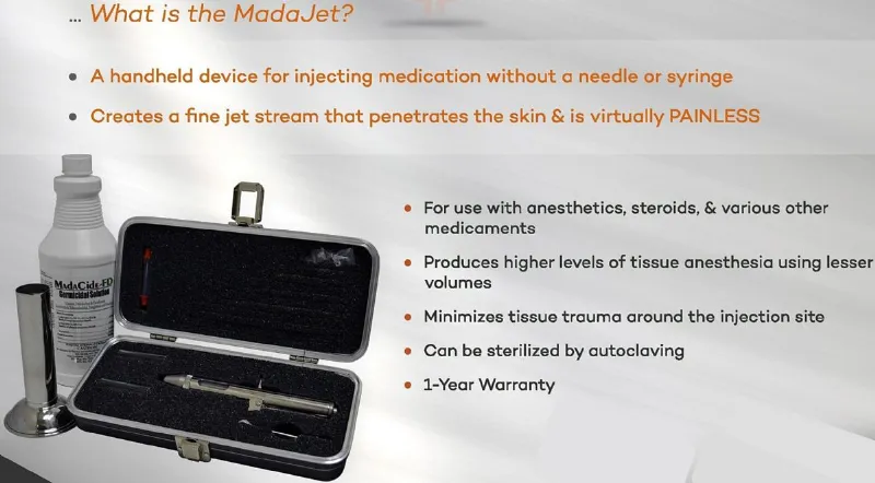 Urology MadaJet - Needle Free Injector by Mada Medical
