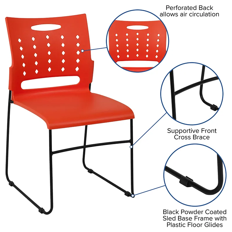 Flash Furniture Ventilated Multi-Purpose Stack Chairs