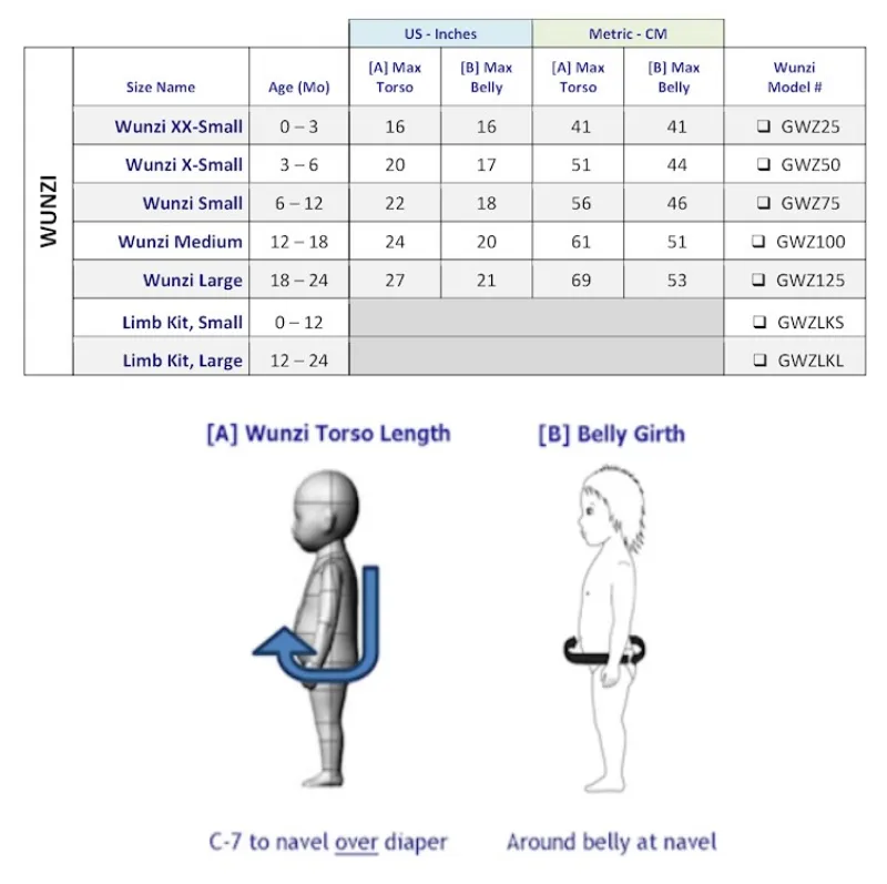 TheraTogs ULTRA Wunzi Infant System