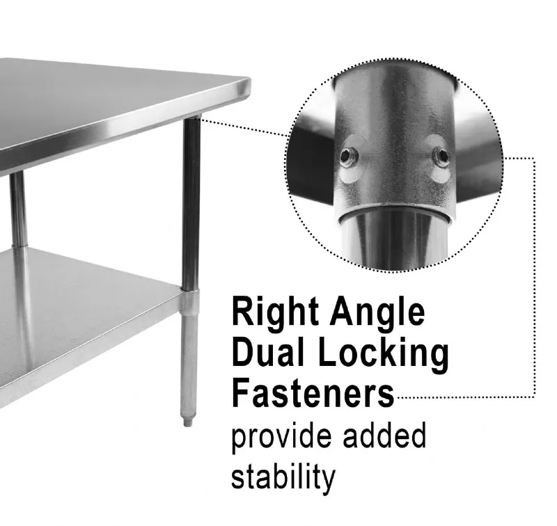 Stainless Steel Lab Table with Adjustable Shelf