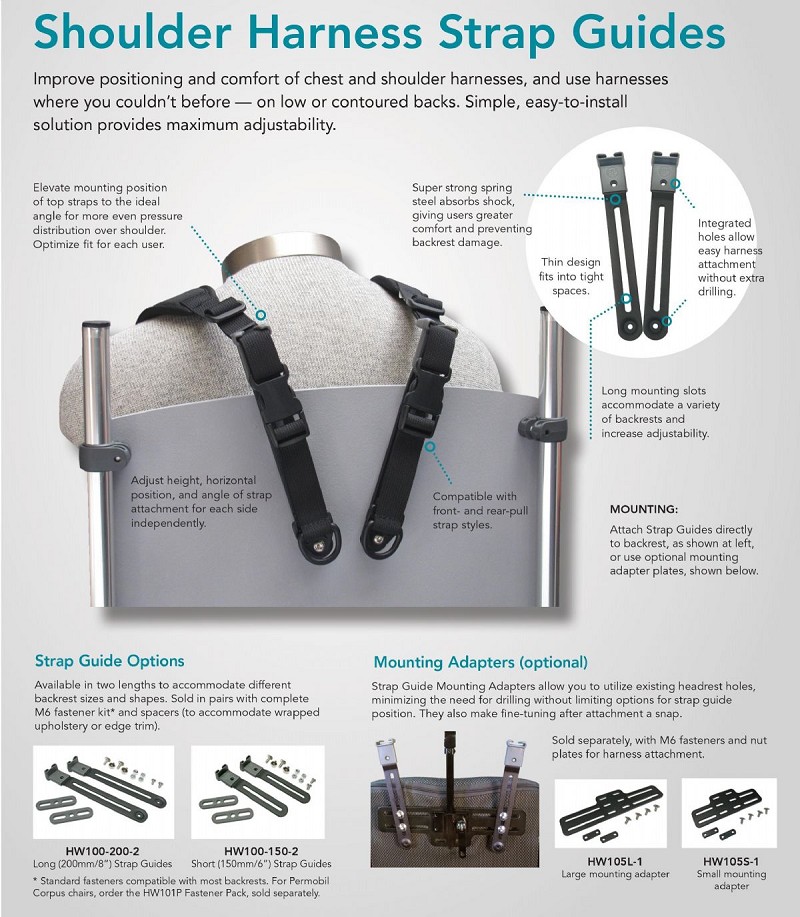 BodyPoint Shoulder Harness Strap Guides