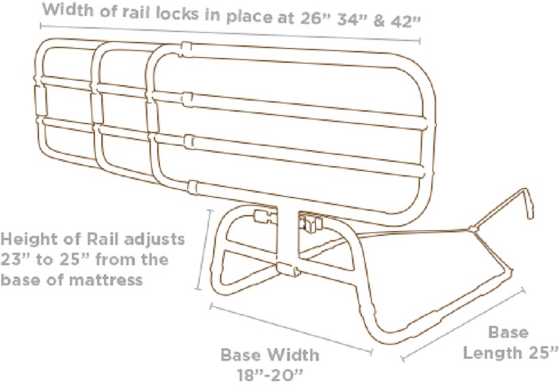 Signature Life Sleep Safe Home Bed Rail - FREE Shipping