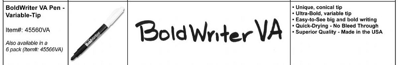 BoldWriter Easy-to-SeePens FOR SALE - FREE Shipping