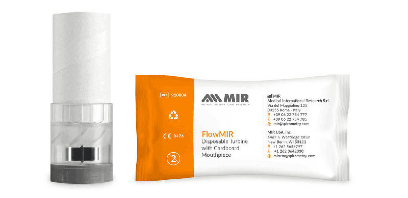FlowMir Disposable Turbines for MIR Spirometers