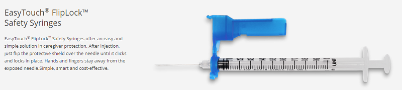 EasyTouch FlipLock Safety TB Syringes with Exchangeable Needle in Bulk ...