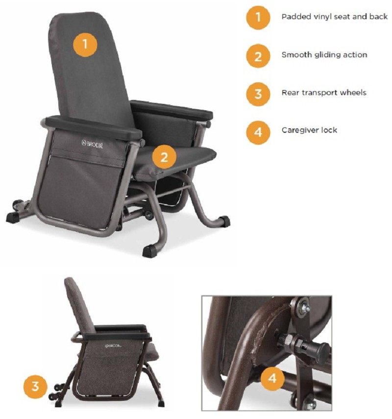 Aspire Glider Sensory Rocking Chair for Kids by Broda