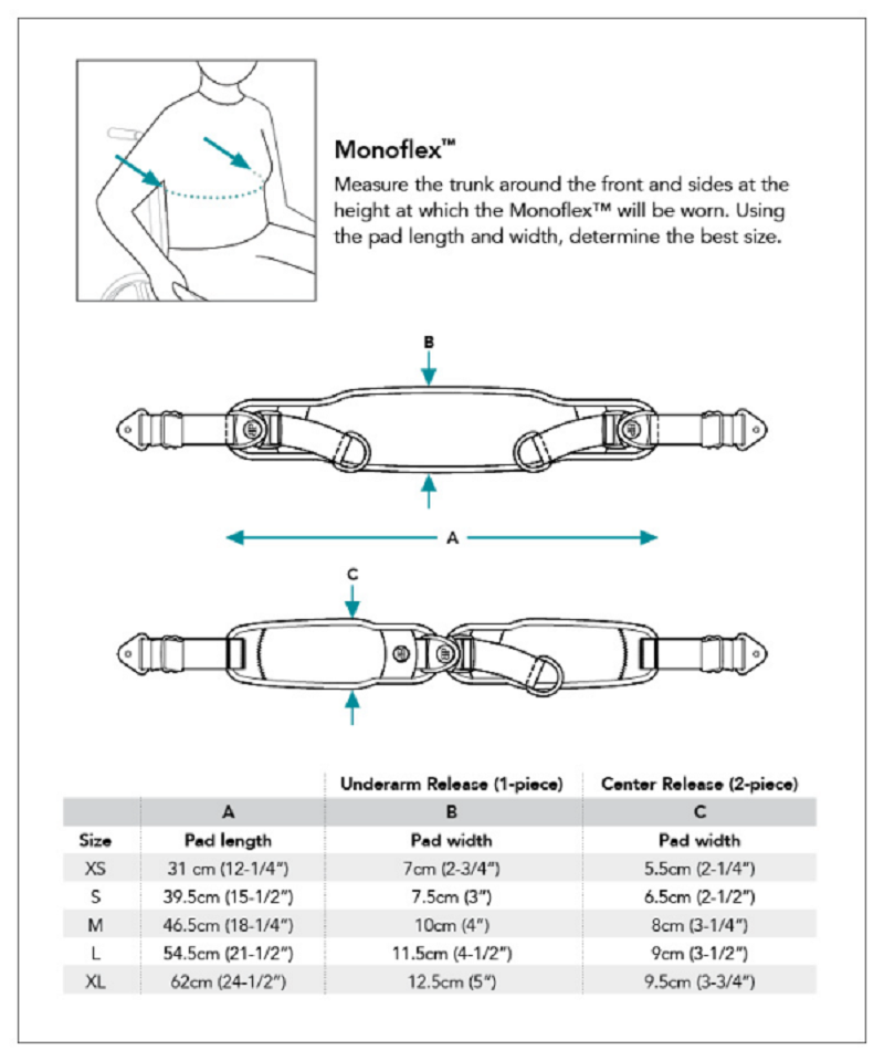 Bodypoint Dynamic Monoflex Chest Support