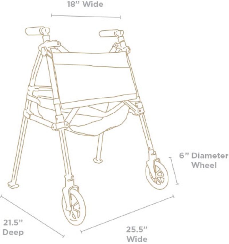 Signature Life Elite Travel Walker - FREE Shipping